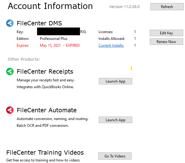 FileCenter License Shows Expired After Paying Renewal – Lucion Technologies